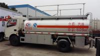 China 8000L Stainless Steel Fuel Delivery Truck 140HP Diesel Engine for Petrol Refueling for sale