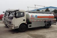 China 8000L Stainless Steel Fuel Delivery Truck 140HP Diesel Engine for Petrol Refueling for sale