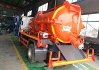 China ISUZU 4 Ton Vacuum Suction Truck 4000L Sewage Tanker for City Sewer Cleaning for sale