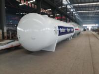 China Horizontal LPG Bullet Storage Tank 100 CBM 50 Ton for Bottling Plants for sale