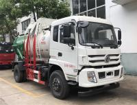 China Dongfeng 10CBM Hydraulic Cylinder Shape Garbage Truck Diesel Engine 270HP Waste Collection for sale