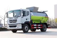 China Dongfeng 10CBM Hydraulic Cylinder Shape Garbage Truck Diesel Engine 270HP Waste Collection for sale