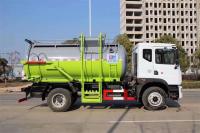 China Dongfeng 10CBM Hydraulic Cylinder Shape Garbage Truck Diesel Engine 270HP Waste Collection for sale