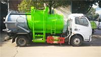 China Kitchen Restaurant Waste Removal Trucks Hydraulic Self Loading & Discharging for sale