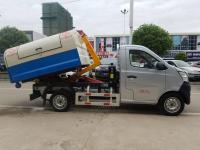 China Mini Changan Pull Arm Hook Lift Garbage Truck 1CBM 2CBM Refuse Removal Truck 98HP for sale