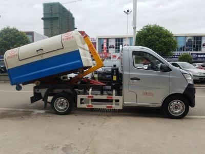 China Mini Changan Pull Arm Hook Lift Garbage Truck 1CBM 2CBM Refuse Removal Truck 98HP for sale