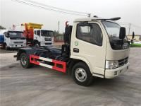 China Dongfeng 4-5 Ton Hooklift Arm Garbage Truck Waste Container Pulling 120HP 6cbm for sale