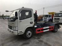 China Dongfeng 4-5 Ton Hooklift Arm Garbage Truck Waste Container Pulling 120HP 6cbm for sale