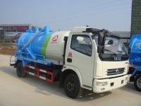 China Dongfeng Cummins Sewage Suction Tanker Truck 3CBM to 5CBM Capacity with 99HP Engine and Self-Dumping System for sale