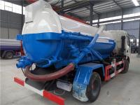 China Dongfeng Cummins Sewage Suction Tanker Truck 3CBM to 5CBM Capacity with 99HP Engine and Self-Dumping System for sale