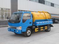 China Jurop & BP Pump Mini Vacuum Suction Truck with Jetting Tank - 3CBM Capacity, 88kW Diesel Engine, JAC Chassis for sale
