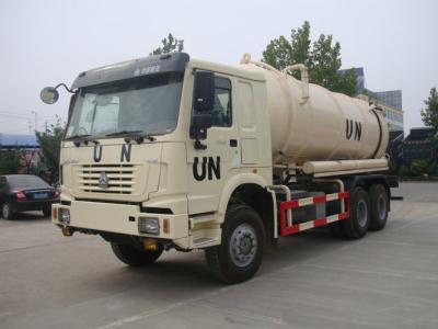 China 12 Wheel UN Sewage Tanker Truck 10m3 to 12m3 Self Dumping System Full Driving for sale