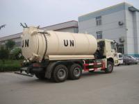 China 12 Wheel UN Sewage Tanker Truck 10m3 to 12m3 Self Dumping System Full Driving for sale