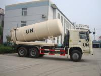 China 12 Wheel UN Sewage Tanker Truck 10m3 to 12m3 Self Dumping System Full Driving for sale