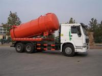 China Sinotruk HOWO Vacuum Suction Truck 12m3 Tanker with Jetting Cleaning KEG Pipe Nozzle for sale