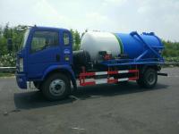 China 8 CBM Vacuum Sewage Drainage Truck with 60 Meter Pipe Nozzle Dongfeng Chassis for sale