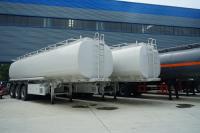 China 42000 Liters Fuel Delivery Tanker Trailer 42m3 6 Compartments Carbon Steel for sale