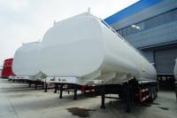 China 42000 Liters Fuel Delivery Tanker Trailer 42m3 6 Compartments Carbon Steel for sale