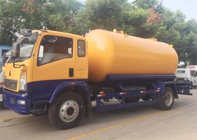 China Sinotruk HOWO 15000L LPG Gas Tanker Truck with Corken Blackmer Pump 160HP for sale