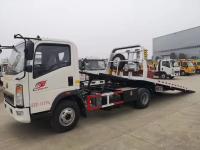 China Sinotruk Howo 3 Ton Flatbed Tow Truck Heavy Duty Car Rescue Wrecker 115HP Euro 3 for sale