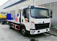 China Sinotruk Howo 3 Ton Flatbed Tow Truck Heavy Duty Car Rescue Wrecker 115HP Euro 3 for sale