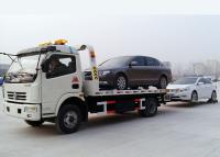 China 5 Meter Flatbed Wrecker Tow Truck with 3.2 Ton XCMG Crane - 3 Ton Capacity Vehicle Recovery Equipment for sale
