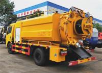 China Combined Jetting Vacuum Sewage Suction Truck 3000L Tank High Pressure Sewer Cleaning for sale