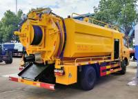 China Combined Jetting Vacuum Sewage Suction Truck 3000L Tank High Pressure Sewer Cleaning for sale