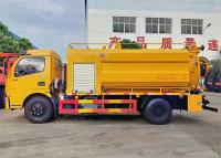 China Combined Jetting Vacuum Sewage Suction Truck 3000L Tank High Pressure Sewer Cleaning for sale