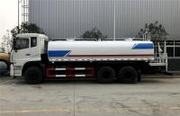 China Dongfeng 20000 Liters Carbon Steel Water Tank Truck with 210 HP Engine for Road Cleaning for sale