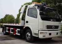 China Dongfeng 4 Ton 5.6 Meter Flatbed Tow Truck Wrecker 120hp Car Carrier for Road Recovery for sale
