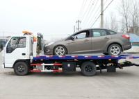 China Dongfeng 4 Ton 5.6 Meter Flatbed Tow Truck Wrecker 120hp Car Carrier for Road Recovery for sale