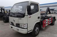 China Hook Lift Garbage Truck 4 CBM Carbon Steel Waste Removal Truck 95 HP Euro III for sale