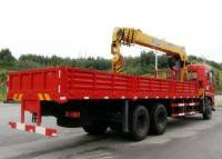 China Dongfeng 10Ton Hoisting Truck with XCMG 4-Arm Telescopic Boom Crane 10000kg Capacity for sale