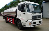 China DONGFENG 10cbm Milk Tank Truck with 140KW Engine and 80mm Insulation for Temperature-Controlled Transport for sale