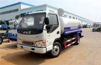 China JAC 4x2 5000 Liters Water Sprinkler Tank Truck with 28M Water Cannon and Carbon Steel Construction for sale