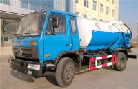 China 10000 Liters Sewage Cleaning Tank Truck with 10 CBM Capacity and 190 HP Engine for Urban Sanitation for sale