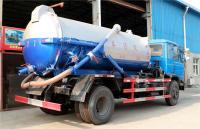 China 10000 Liters Sewage Cleaning Tank Truck with 10 CBM Capacity and 190 HP Engine for Urban Sanitation for sale