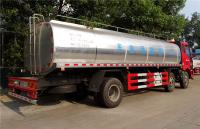 China FAW 6x2 225HP 20CBM Stainless Steel Milk Transport Truck Insulation Tank for sale