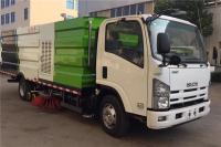 China ISUZU 4x2 Stainless Steel Road Sweeper Truck with 4m³ Garbage Tank and 5m³ Water Tank Capacity for sale