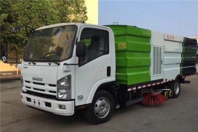China ISUZU 4x2 Stainless Steel Road Sweeper Truck with 4m³ Garbage Tank and 5m³ Water Tank Capacity for sale