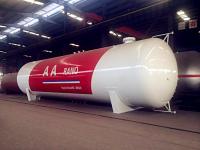 China 60CBM LPG Storage Tank 1.77MPa Carbon Steel Propane Butane Bullet Tank for Gas Station for sale