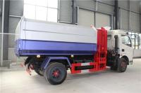 China Dongfeng 4X2 Side Loading Garbage Compactor Truck 8CBM Capacity 143HP Engine Carbon Steel Construction for sale