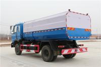 China 12CBM Side Loading Rear Discharge Garbage Compactor Truck with 170HP Diesel Engine and 4mm Carbon Steel Body for sale