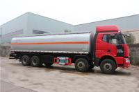 China FAW 29CBM Fuel Delivery Truck | 8x4 Diesel Transport Vehicle with 284HP Engine and Carbon Steel Tank for sale