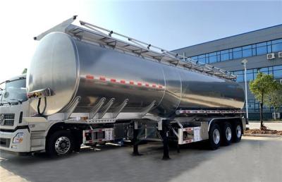 China 3 Axle 4200Liters Aluminum Alloy Tank Semi Trailer for Oil Fuel Diesel Gasoline Transport 11300mm Length for sale