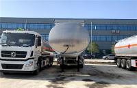 China 3 Axle 4200Liters Aluminum Alloy Tank Semi Trailer for Oil Fuel Diesel Gasoline Transport 11300mm Length for sale