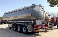 China 3 Axle 4200Liters Aluminum Alloy Tank Semi Trailer for Oil Fuel Diesel Gasoline Transport 11300mm Length for sale