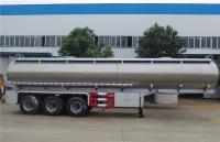 China 50000 Liters Aluminum Fuel Tanker Trailer with 3 Axles and 40000 kg GVW for Diesel Transport for sale