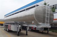 China 50000 Liters Aluminum Fuel Tanker Trailer with 3 Axles and 40000 kg GVW for Diesel Transport for sale